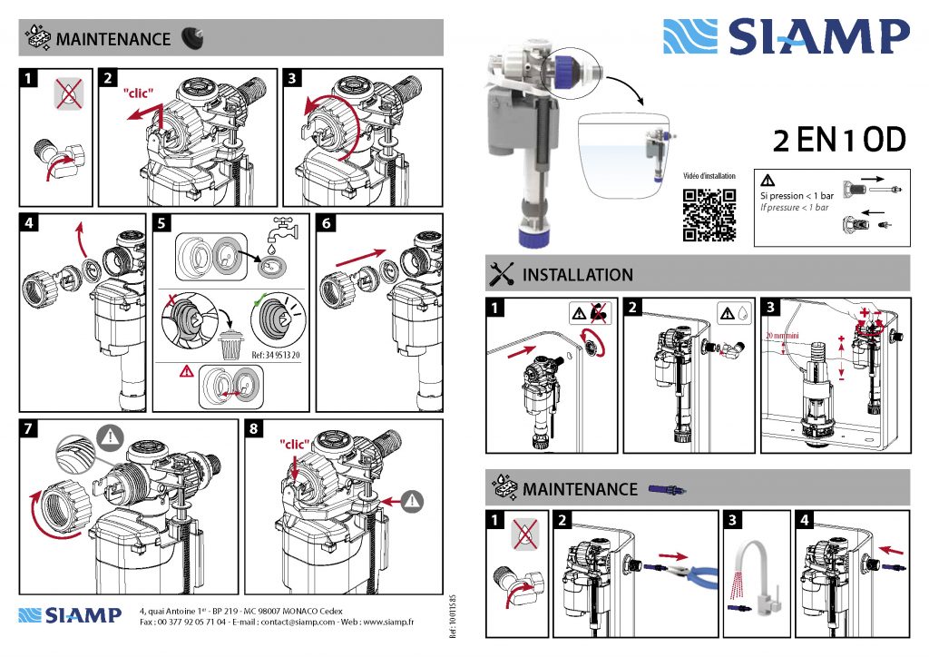 Maintenance 2 en 1 - Siamp